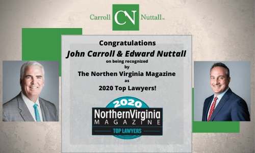 Carroll & Nuttall Recognized in Northern Virginia Magazine 2020 Top Lawyers